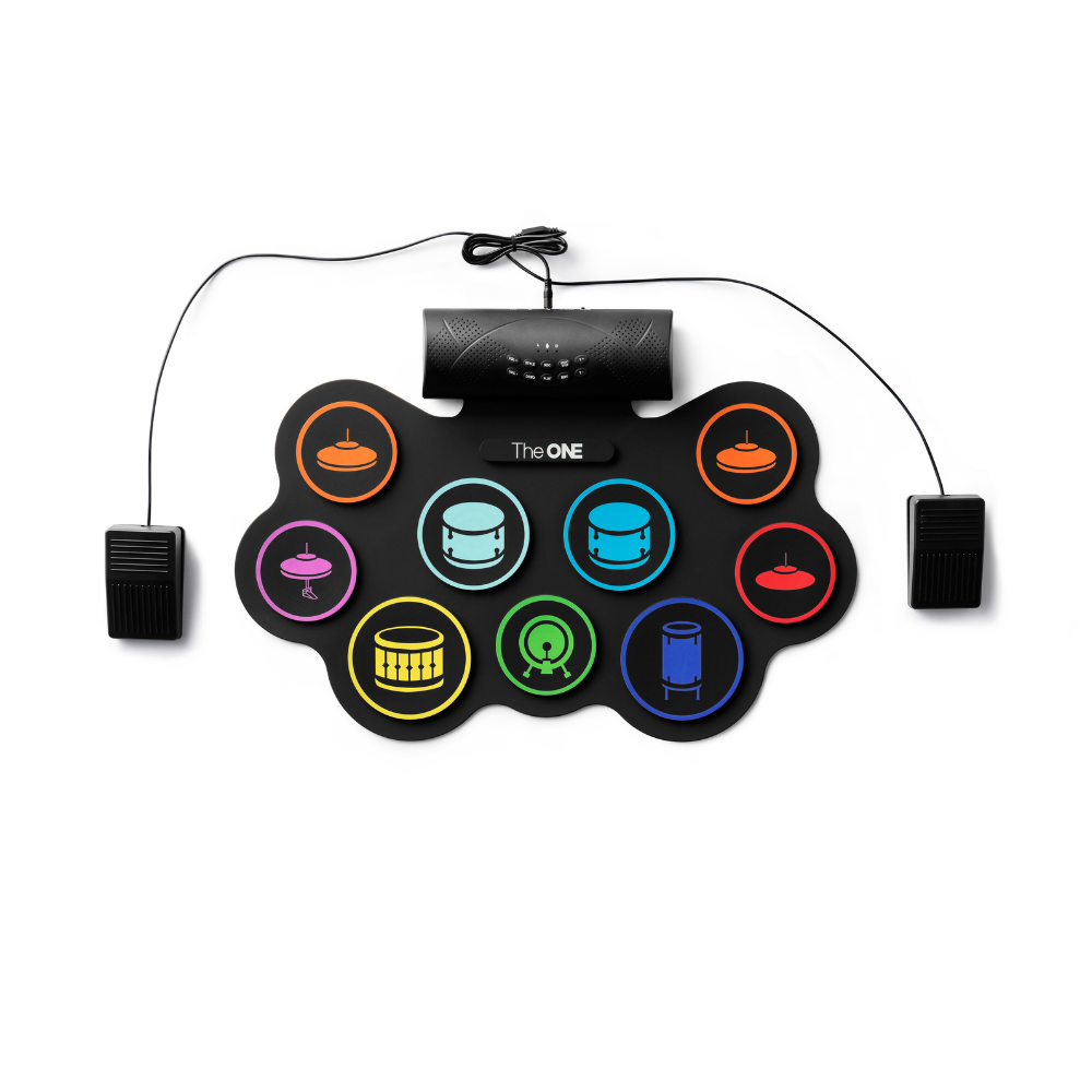 The ONE TRD Portable Electronic Drum Set, 9 Pads Roll-up Drum Set with ...