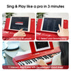 TheONE SING Smart Piano, Portable and Light-up Keyboard with Bluetooth ...